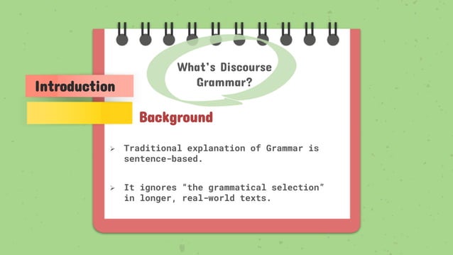6) discourse grammar | PPSX
