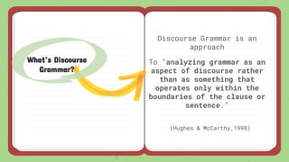 6) discourse grammar | PPSX