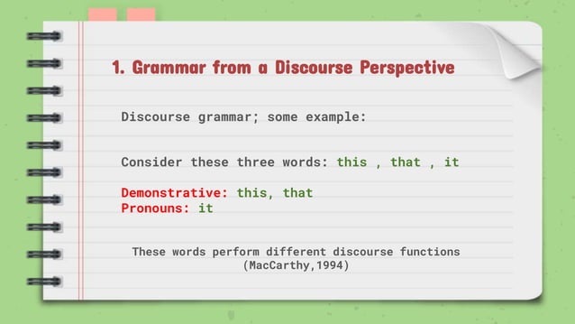 6) discourse grammar | PPSX