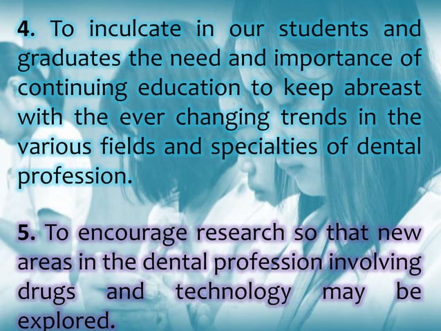 VMUF DENTISTRY VISION AND MISSION | PPTX