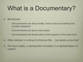 Writing a Documentary Treatment | PPTX