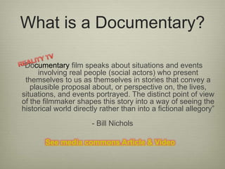 Writing a Documentary Treatment | PPTX
