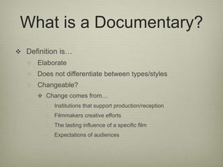 Writing a Documentary Treatment | PPTX