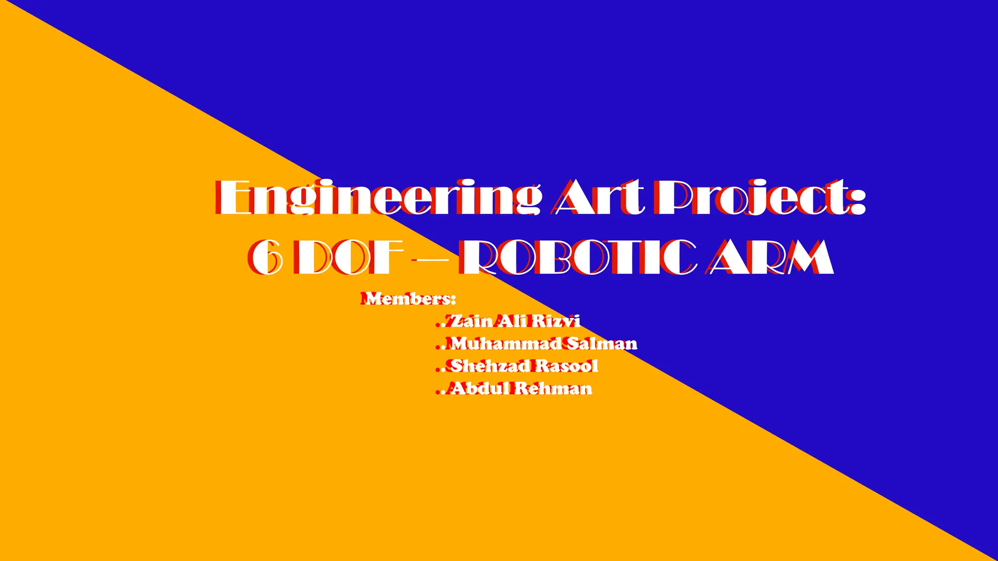 6DOF ROBOTIC ARM Engineering Art Project | PDF