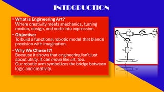 6DOF ROBOTIC ARM Engineering Art Project | PDF