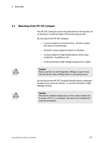 Datasheet de Fec Compact PLC FESTO Hadware | PDF