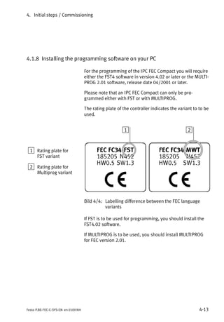 Datasheet de Fec Compact PLC FESTO Hadware | PDF