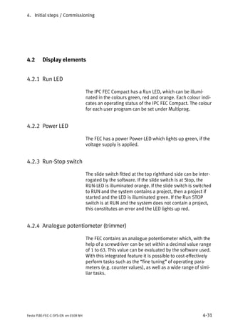 Datasheet de Fec Compact PLC FESTO Hadware | PDF