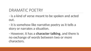 (6) DRAMATIC POETRY.pptx (6) DRAMATIC POETR (6) DRAMATIC POETRY.pptxY.pptx