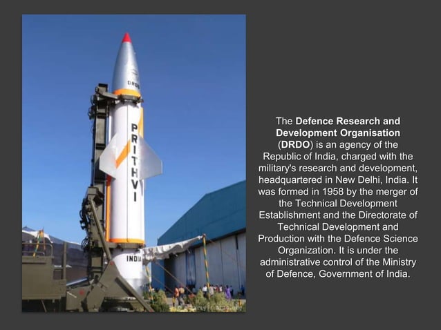 D.R.D.O | PPTX | Arms & Ammunition | Sensitive Topics