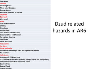 Dzud disaster: (based on IPCC/SREX/2012) | PPTX