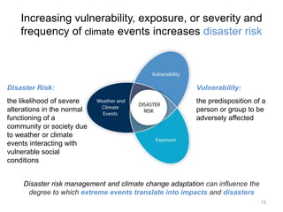 Dzud disaster: (based on IPCC/SREX/2012) | PPTX