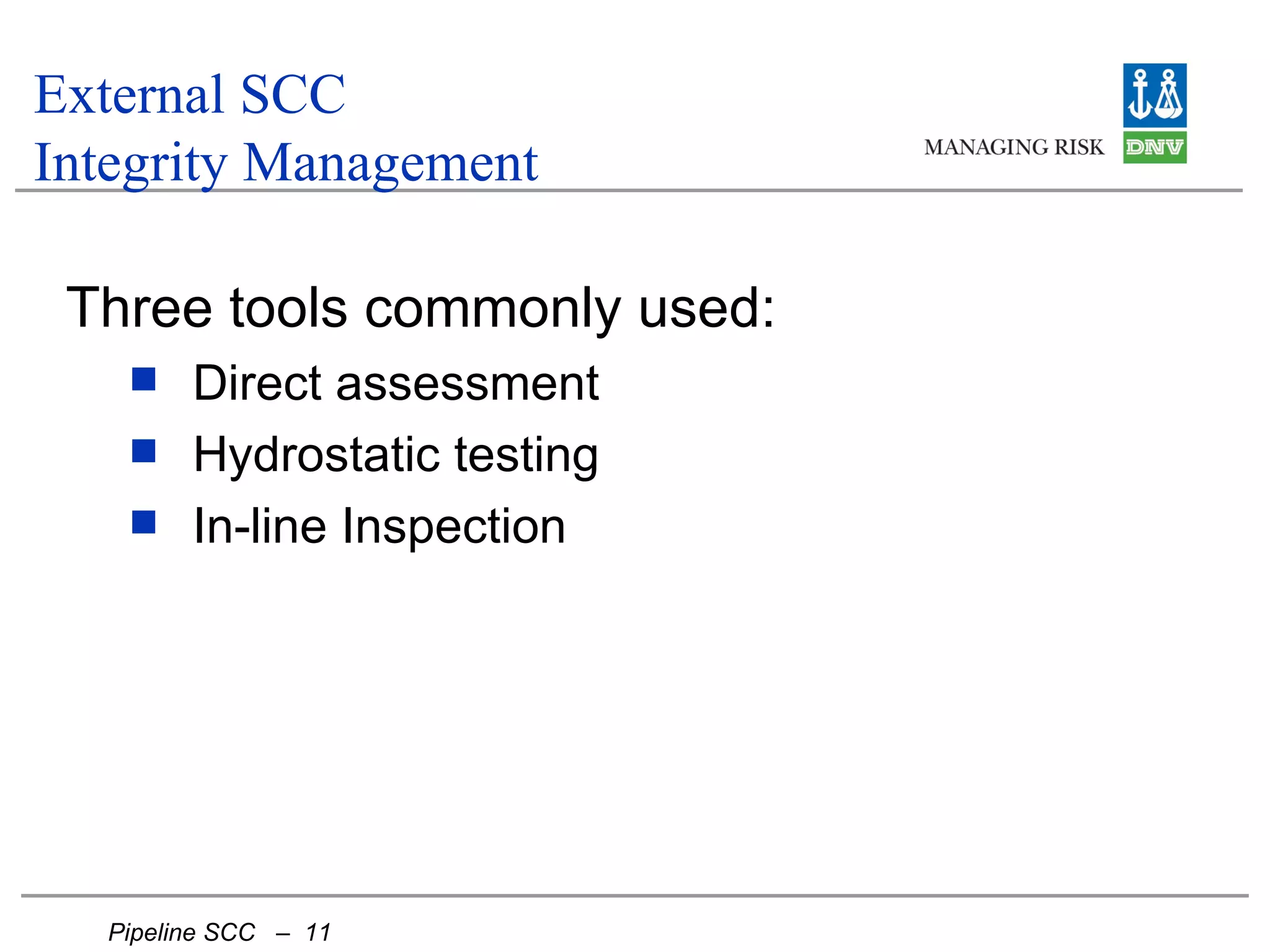 Pipeline SCC | PPT