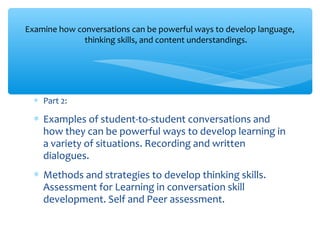 Constructive Conversations in my Classroom By Liam Lacey | PPT