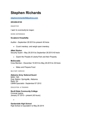 Stephen's Resume | PDF
