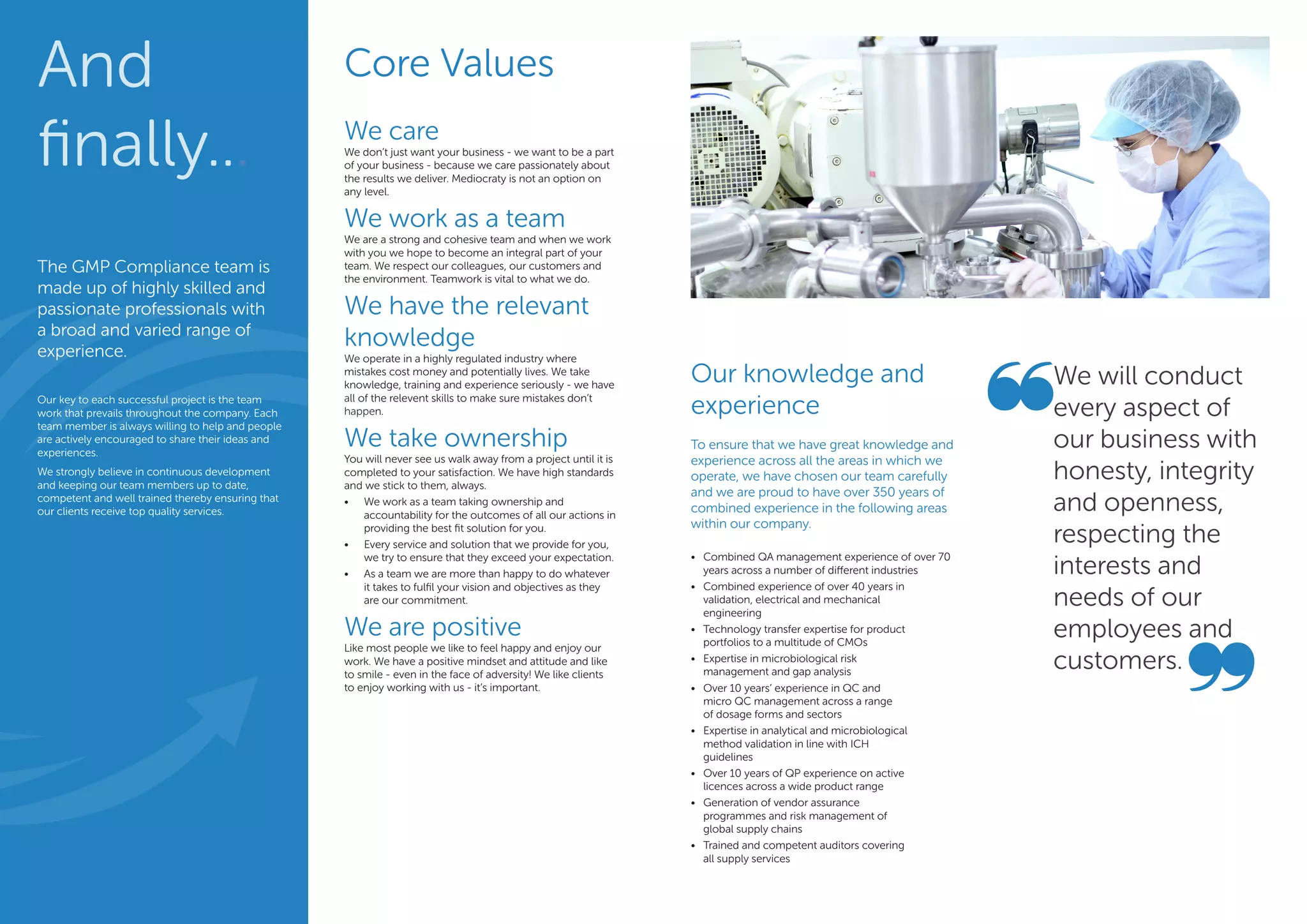 GMP COMPLIANCE BROCHURE | PDF