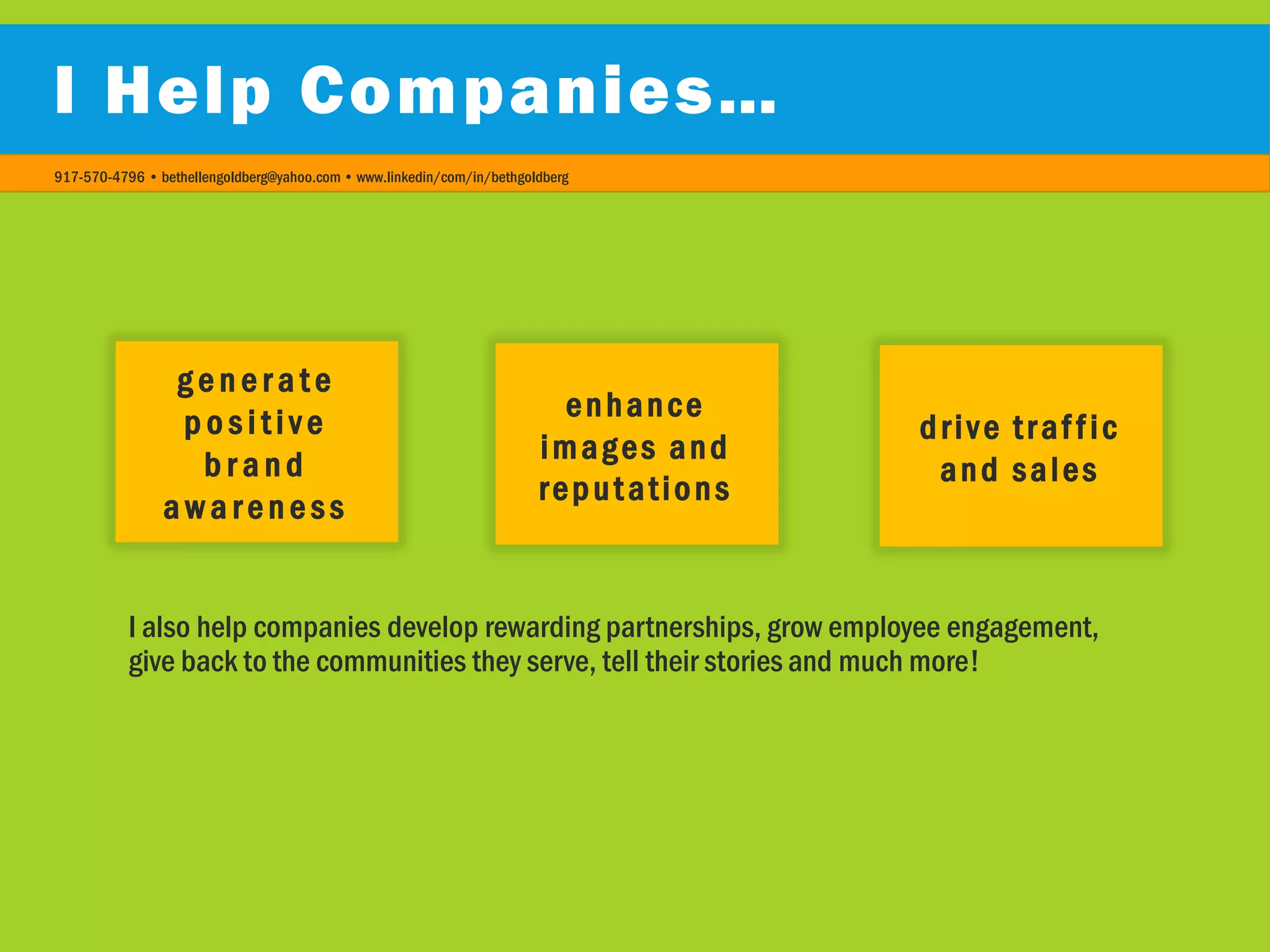 Beth Goldberg - career highlights | PDF