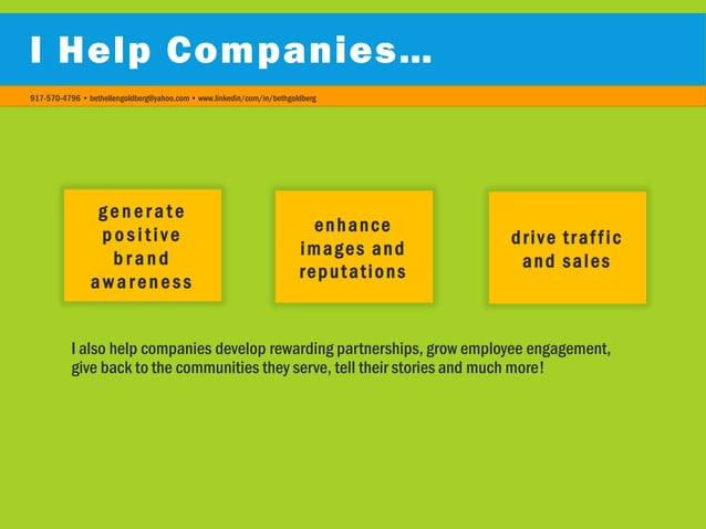 Beth Goldberg - career highlights | PPT