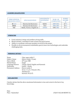 Project Incharge - | DOC
