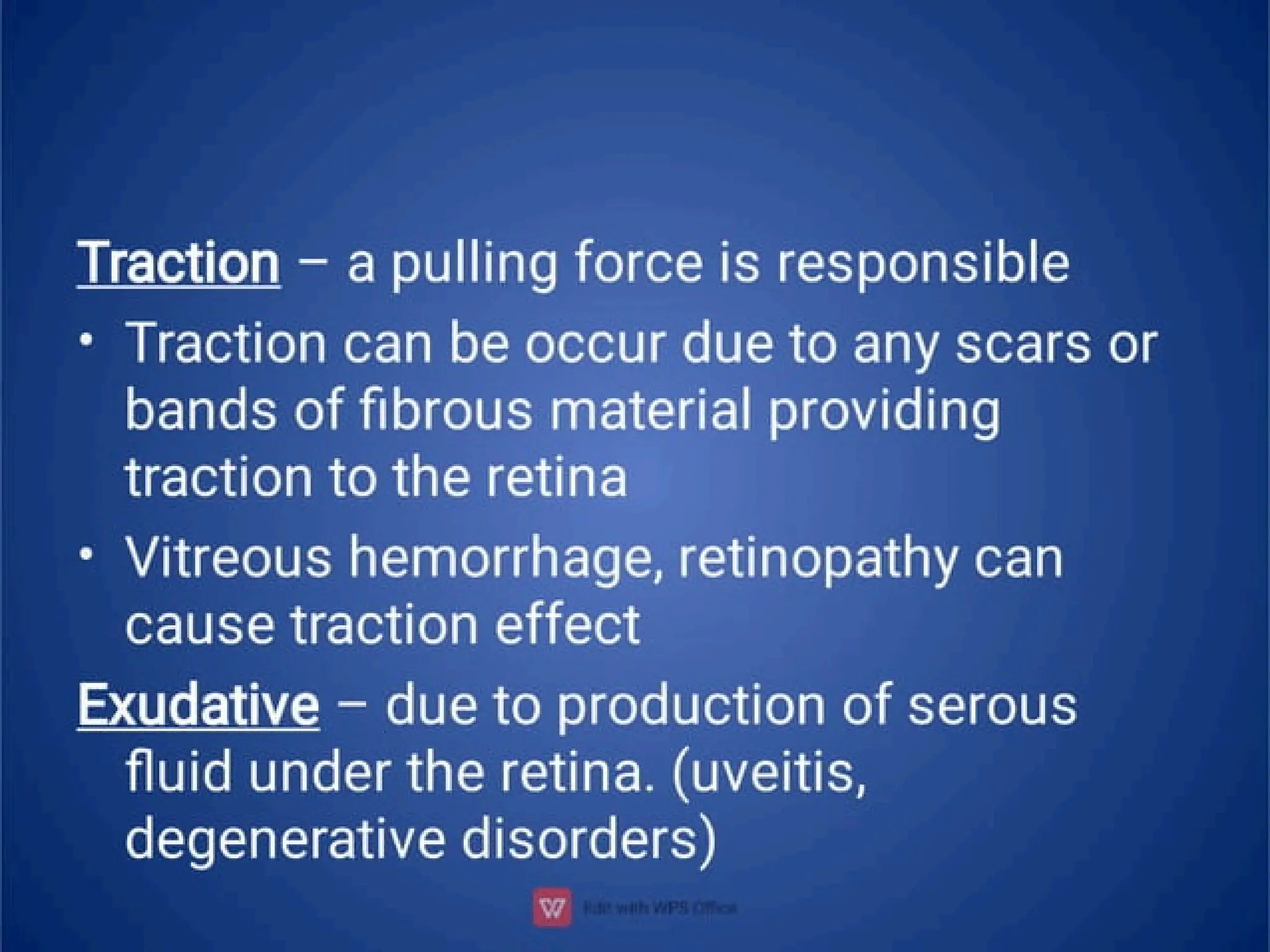 Retinal detachment types of retinal detachment | PDF