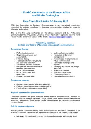 Call for papers | DOCX