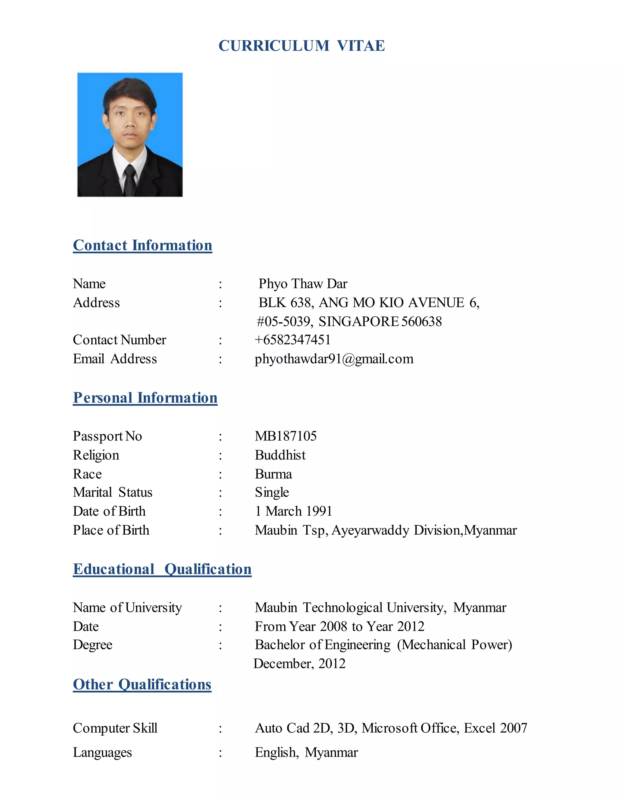 Curriculum Vitae | DOCX