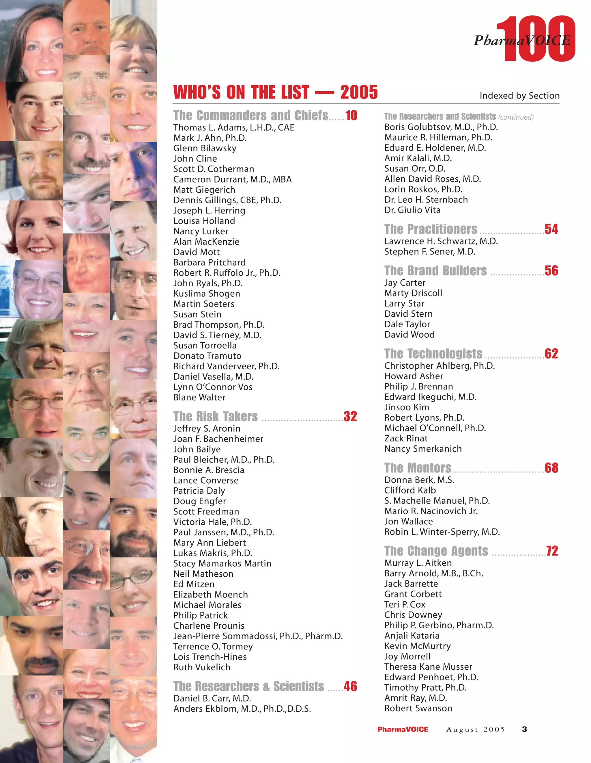 PharmaVoice_Aug_2005_Liz_Top_100 | PDF