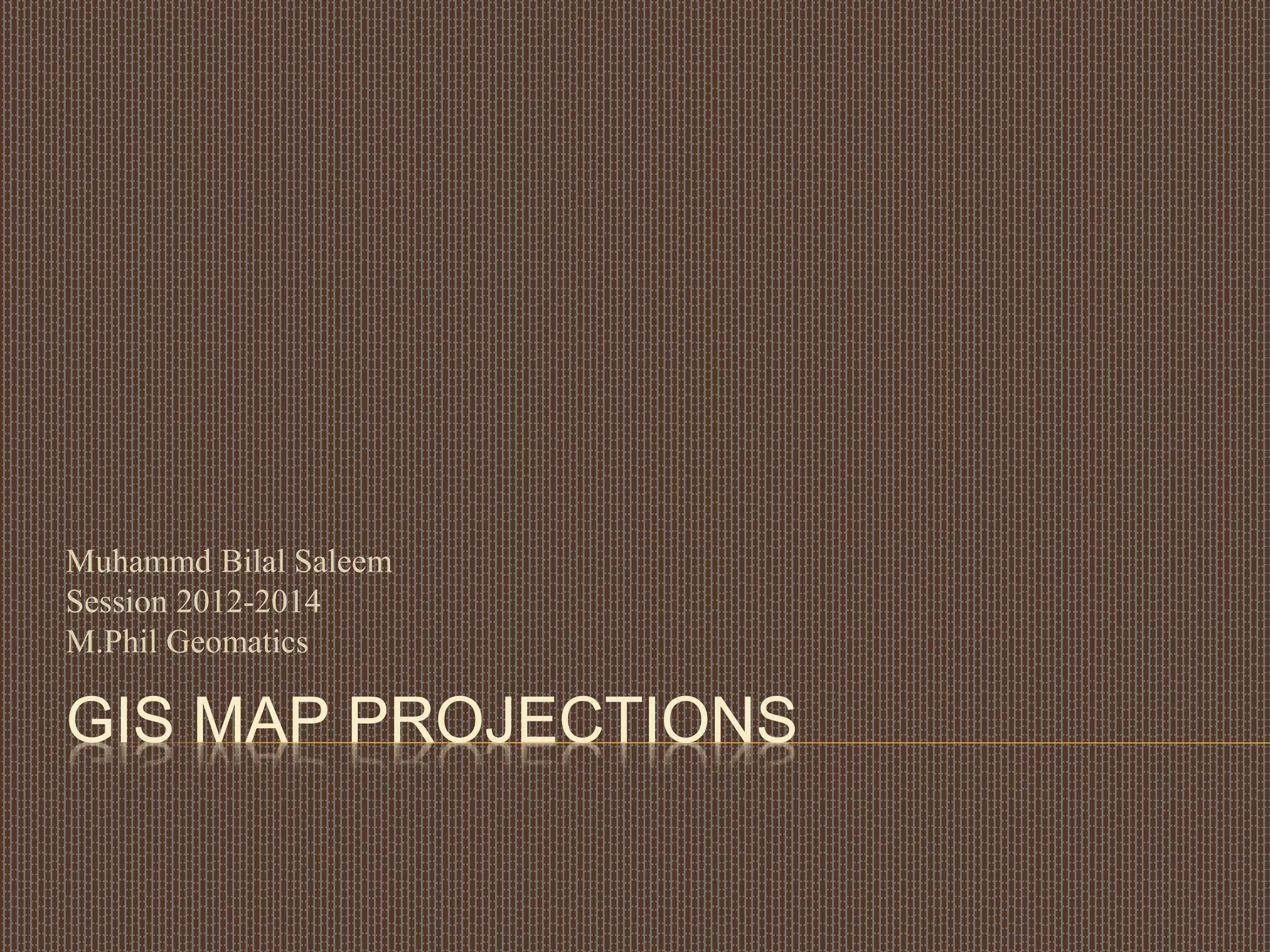 Gis Map Projection Pptx 3 D Graphics Computer Software And Applications