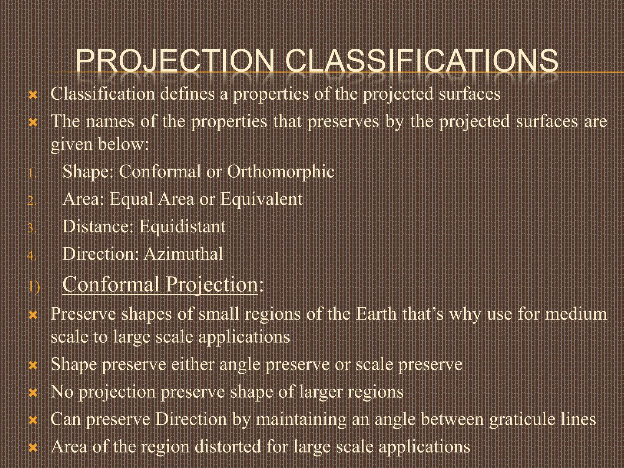 GIS Map Projection | PPTX