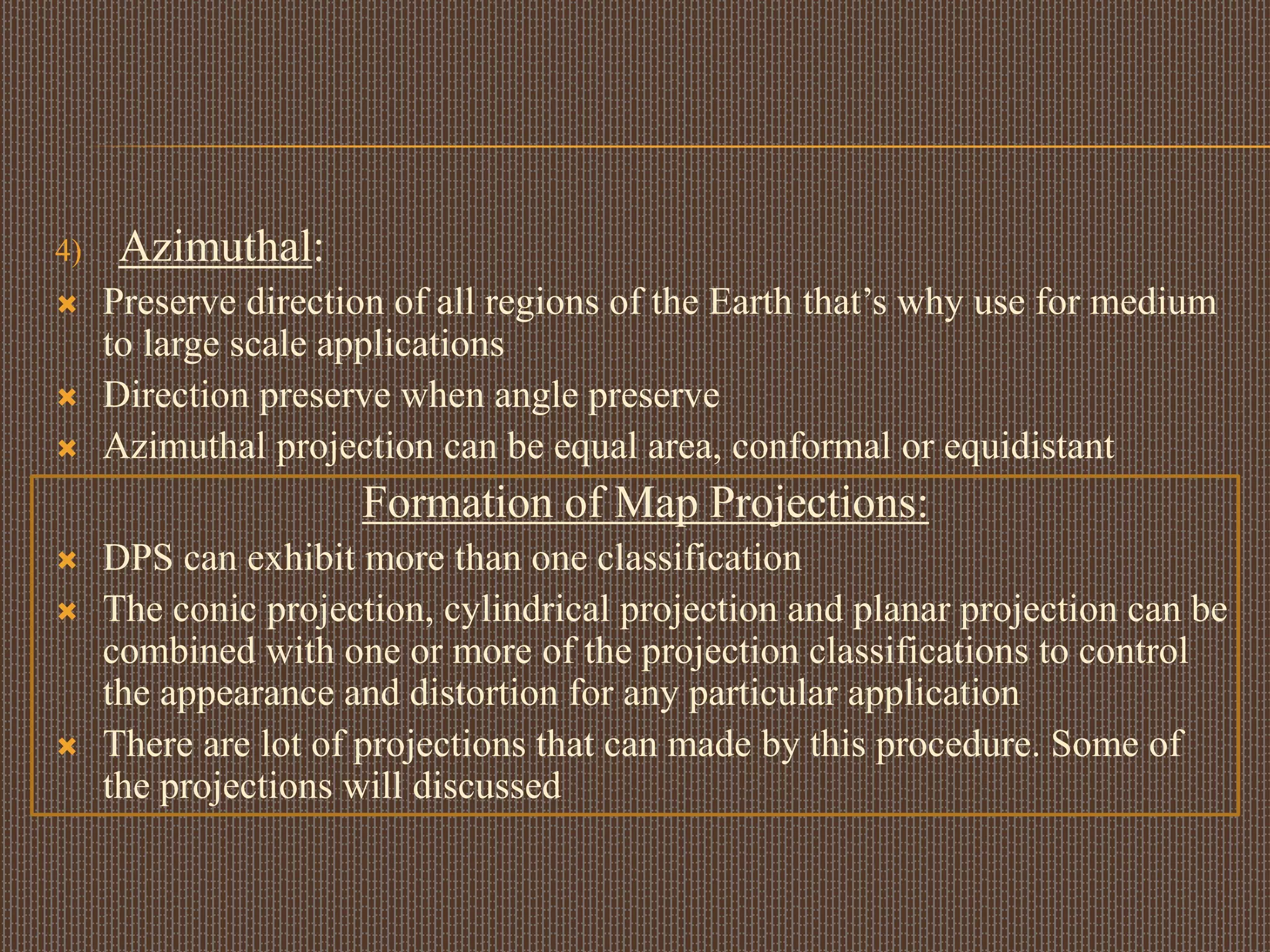 GIS Map Projection | PPTX