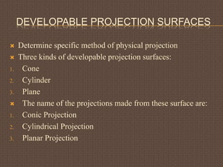 GIS Map Projection | PPTX | 3-D Graphics | Computer Software and ...