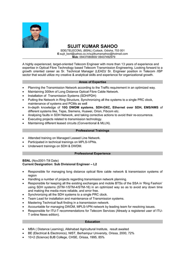 Sujit CV | PDF
