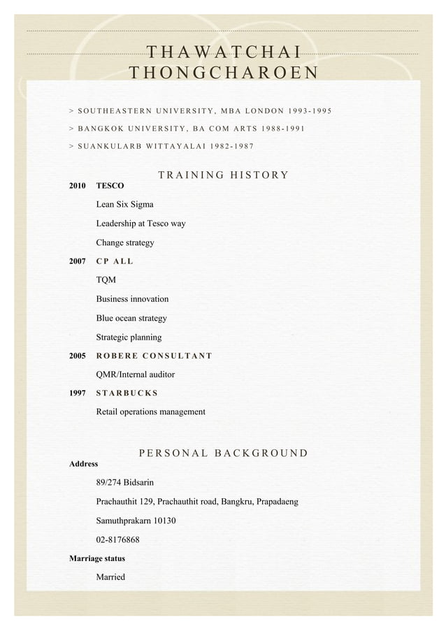 Thawatchai T CV-1 | PDF