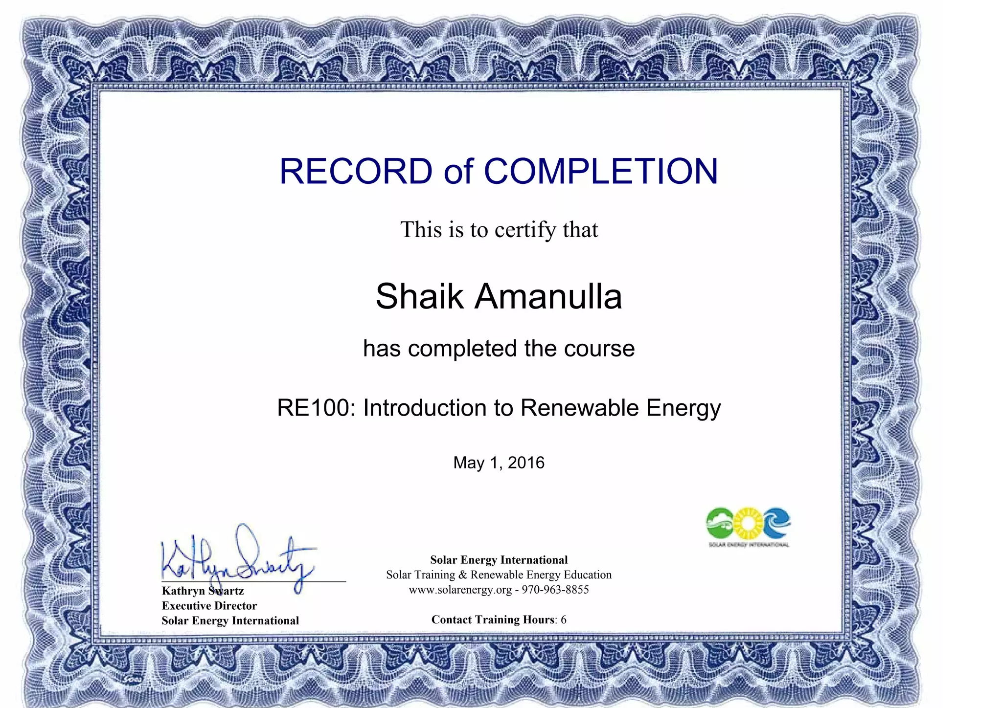 Intro to RE100_Print Your Record of Completion | PDF