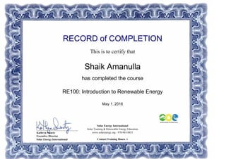 Intro to RE100_Print Your Record of Completion | PDF