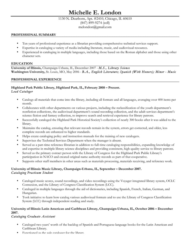 Michelle London Resume - June 2016 | PDF