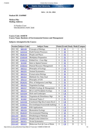 Enviro Science Transcript | PDF