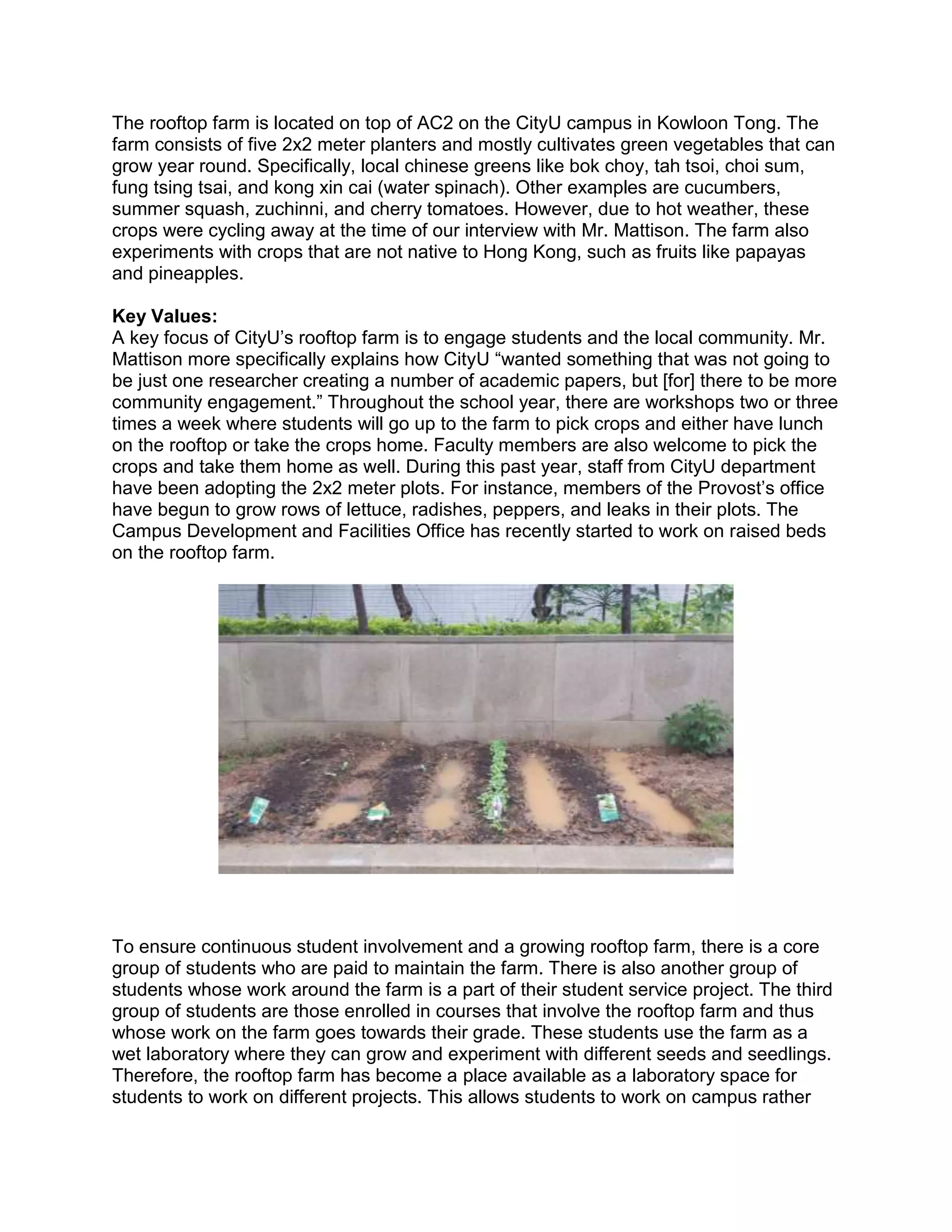 HK Rooftop Farming Project | PDF