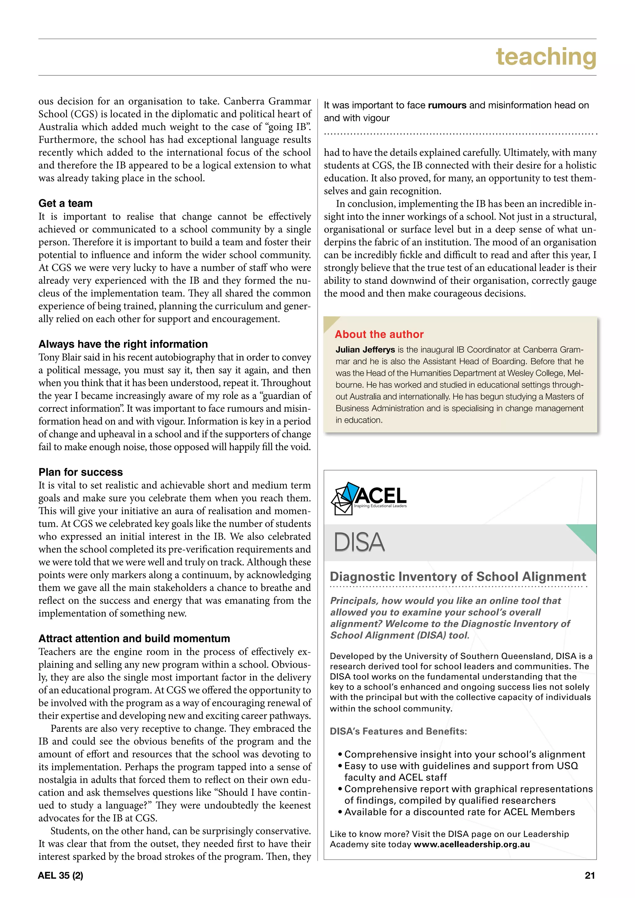 5 tips for implementing the IB | PDF