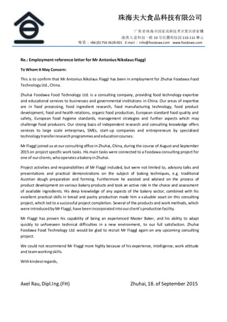 Foodawa refence letter | DOCX