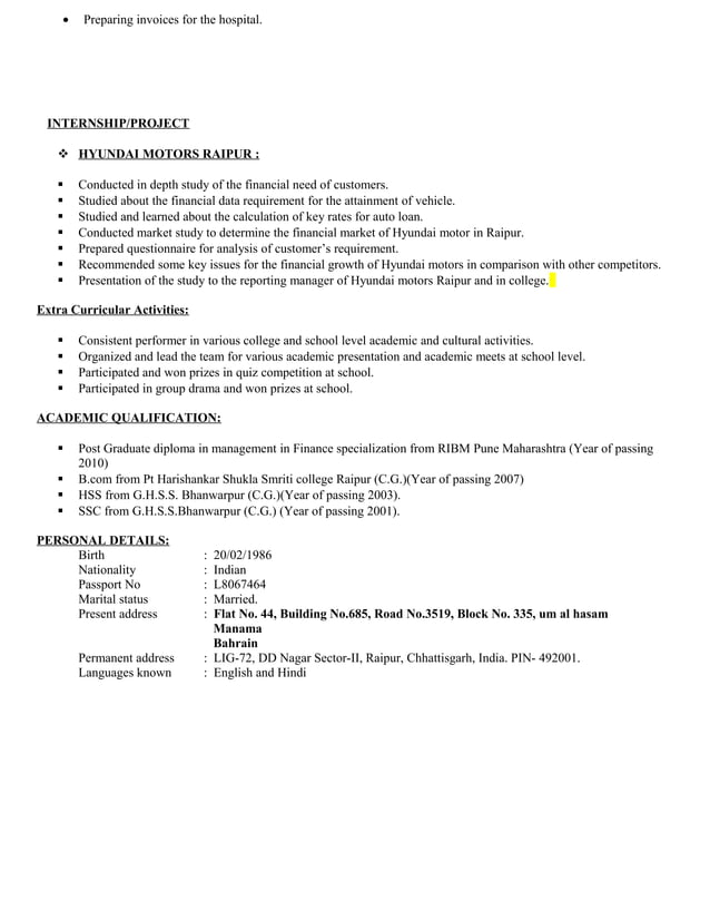 Neha Resume | DOC | Automotive Industry | Industries