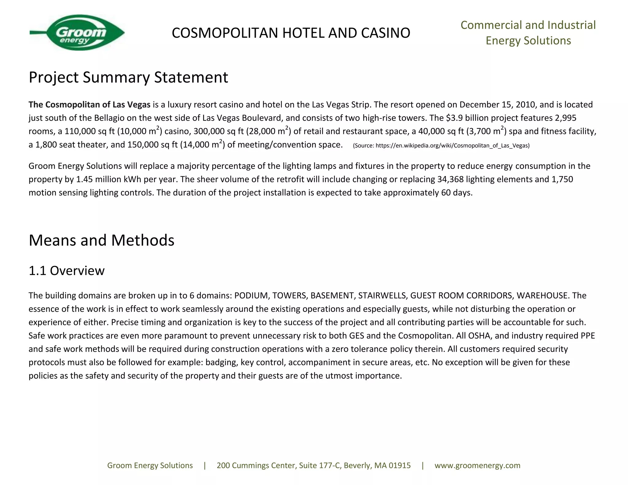 COSMOPOLITAN PROJECT PLAN and PRO FORMA | PDF