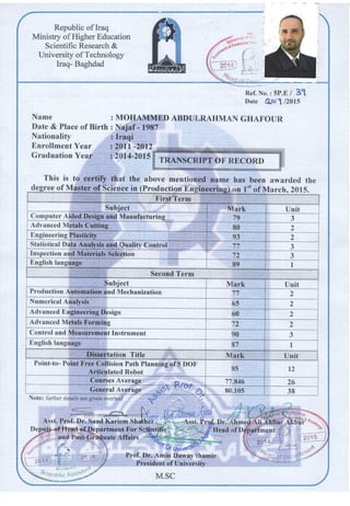 Mohammed CV 2015 | PDF