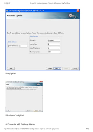 Oracle 11G Database Adapter as Poller with BPEL process _ My Tech Blog | PDF