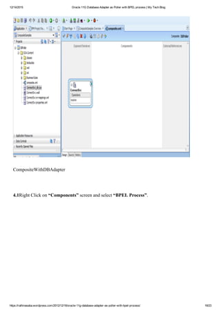 Oracle 11G Database Adapter as Poller with BPEL process _ My Tech Blog | PDF