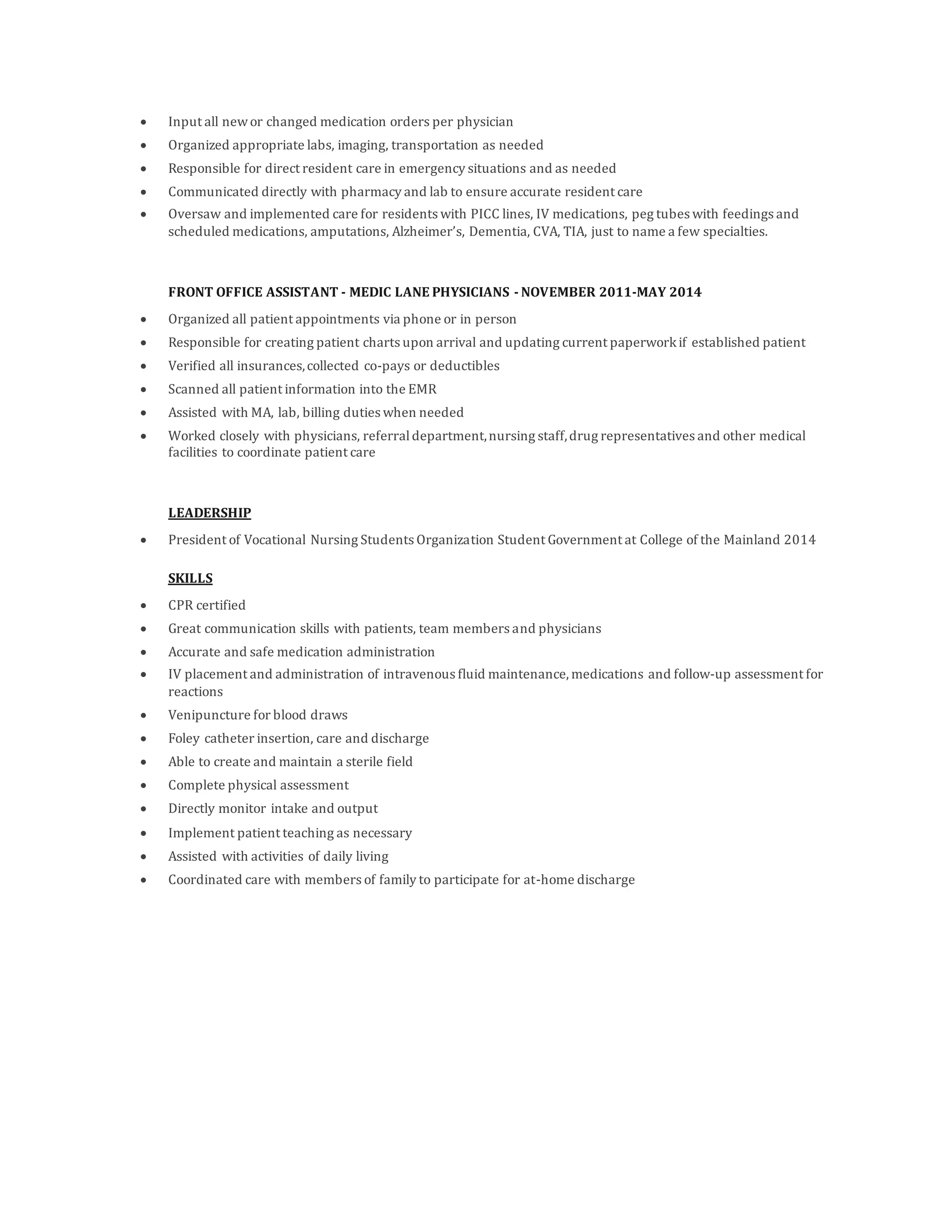 Resume for Clinical VI Stephanie Macaluso | DOCX | Healthcare Industry ...