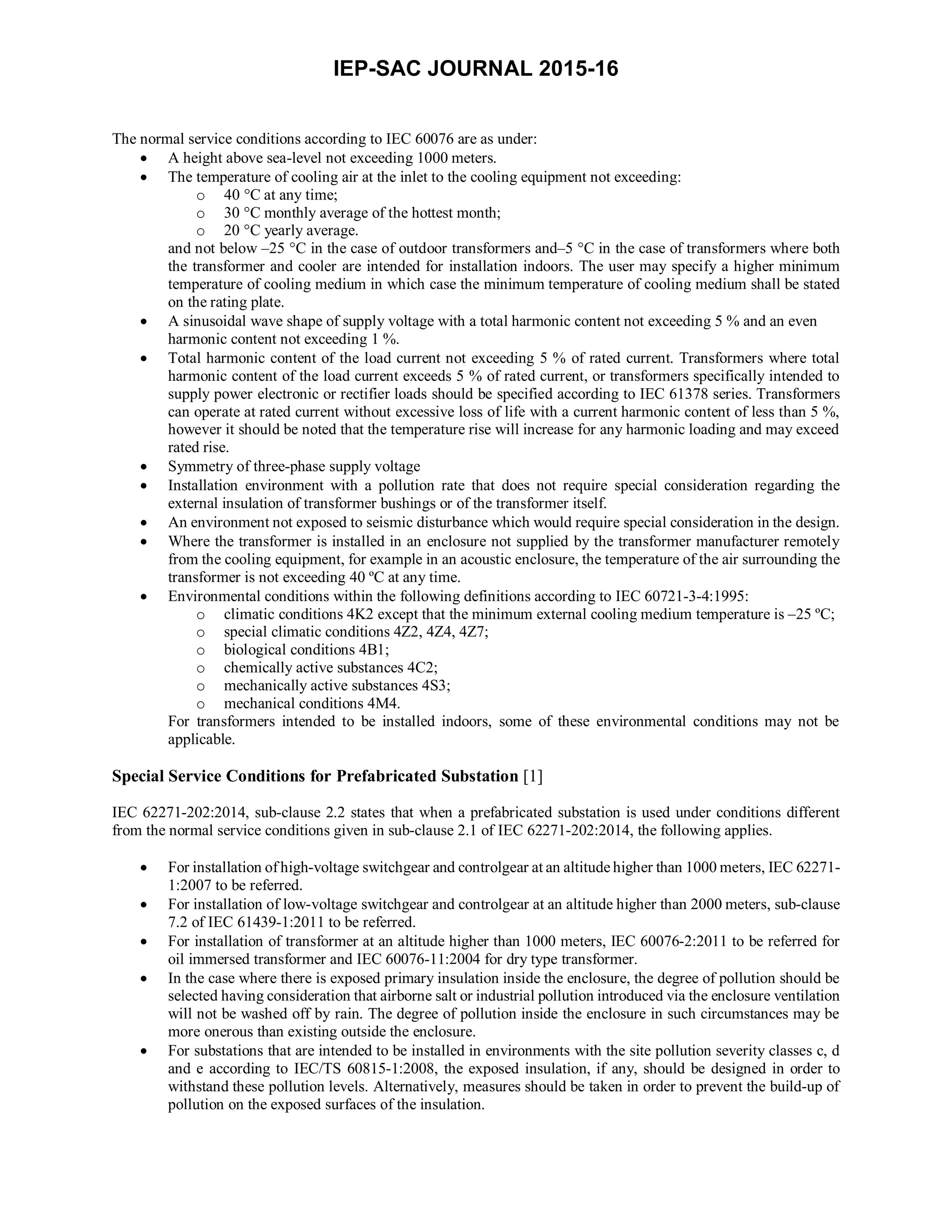 Prefabricated Substation_IEP-SAC_ 2015-16 | PDF