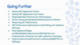 Performance Tuning of .NET Application | PPT