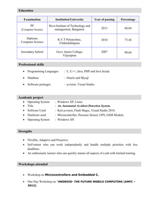 Naveen_RESUME | DOC | Web Design and HTML | Internet