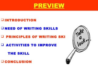 ZOYA WRITING SKILLS | PPT